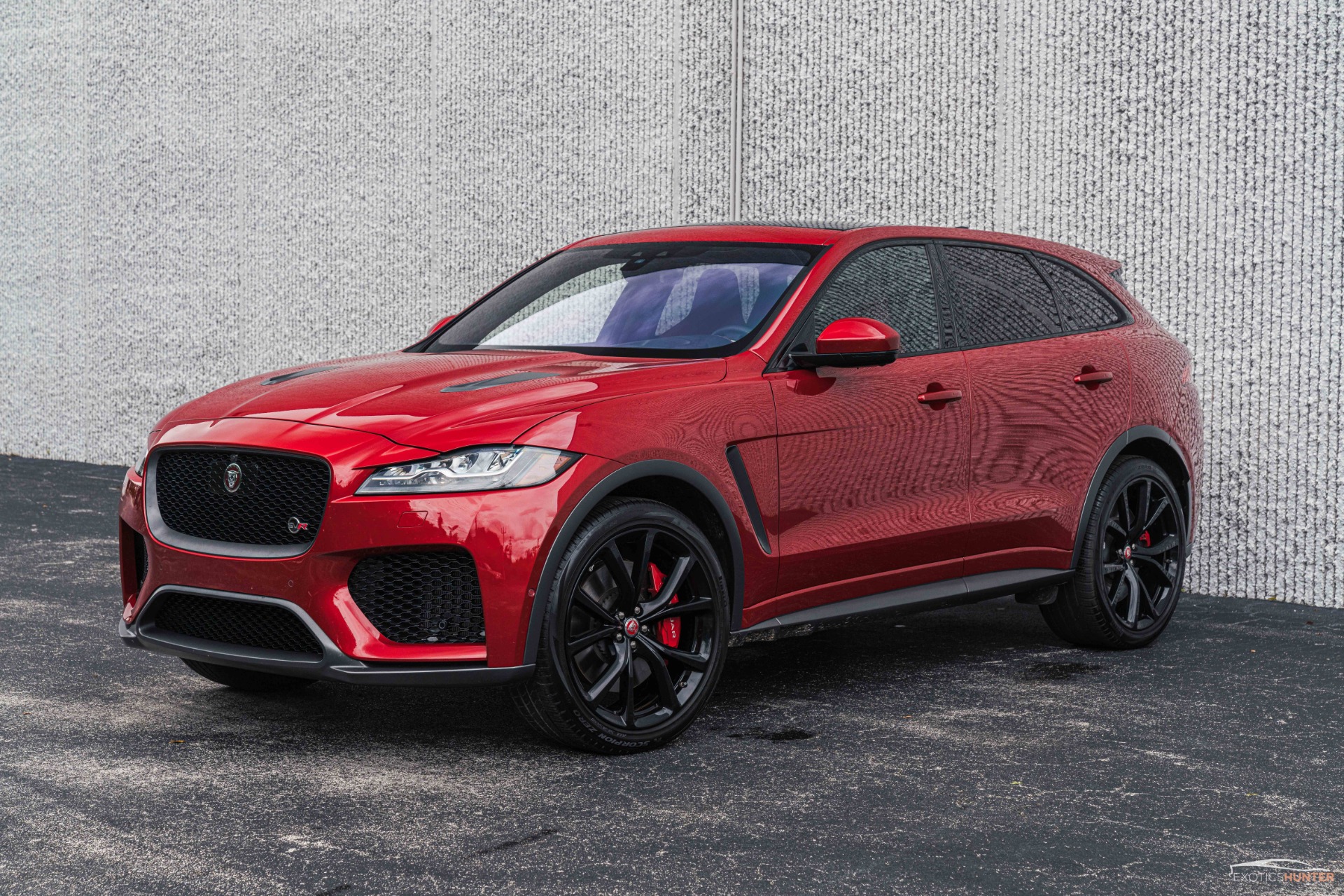 Red f pace jaguar store